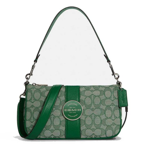 Coach | Bags | Coach C836 Lonnie Baguette In Signature Jacquard Leather ...